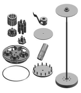 Holder set for coating RT" CC800® HiPIMS | CemeCon